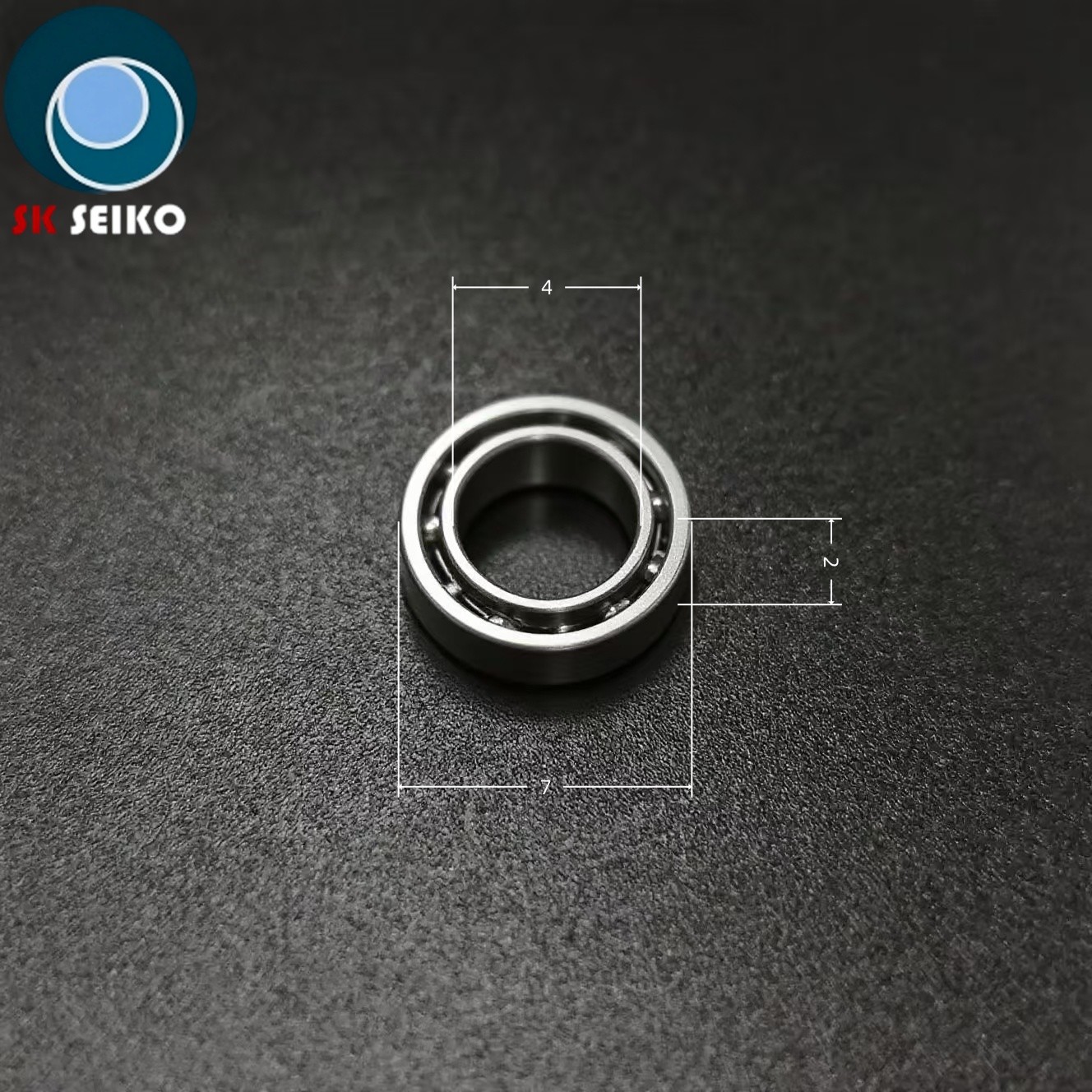 SMR74 4*7*2 Dental Handpiece Bearing Low Speed Stainless Steel Cage